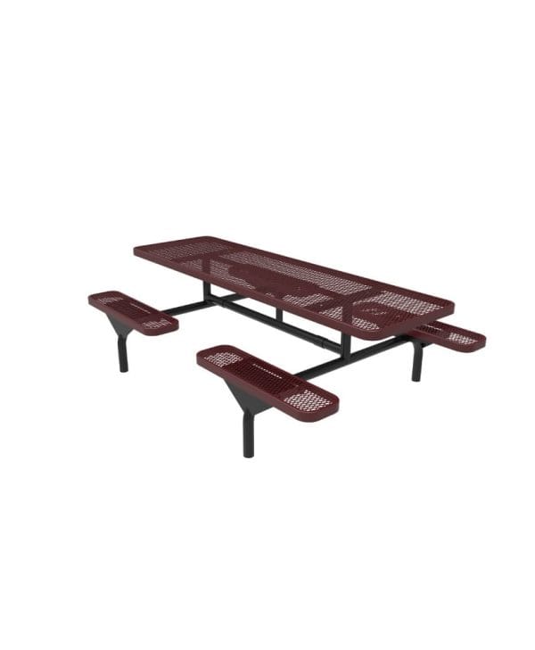 8ft Nexus Rectangular Pedestal Picnic Table - ParkTuff™ | Park Supplier